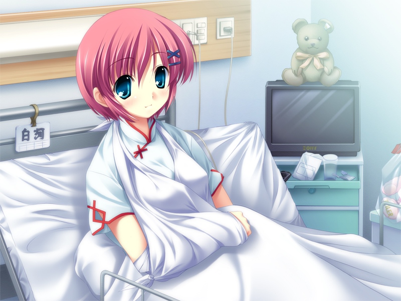 Anime Girl In The Hospital