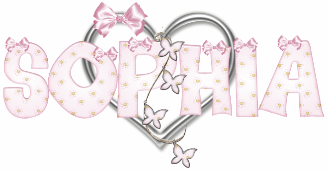 sophia (in Glitter Text)