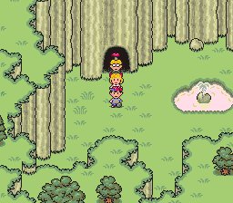 Earthbound-Jeff wth a mushroom on his head (in Clipart)