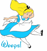 Woops-allice in wonderland (in Clipart)