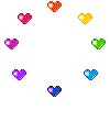 rainbow hearts (in Animated GIFs)