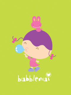 cute kawaii bubble mui (in Clipart)
